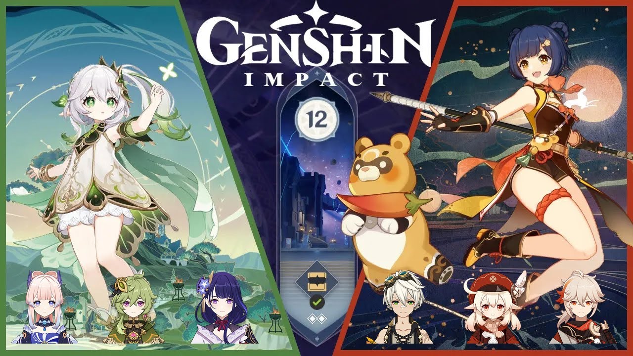 Hyperbloom Team & Mono Pyro Team | Spiral Abyss Floor 12 | Genshin ...