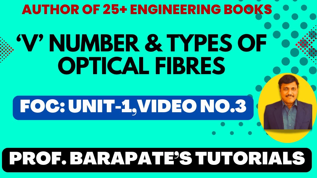 'V' NUMBER & TYPES OF OPTICAL FIBERS - YouTube