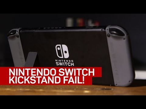 Kickstand fail: Watch the Nintendo Switch fall flat - YouTube