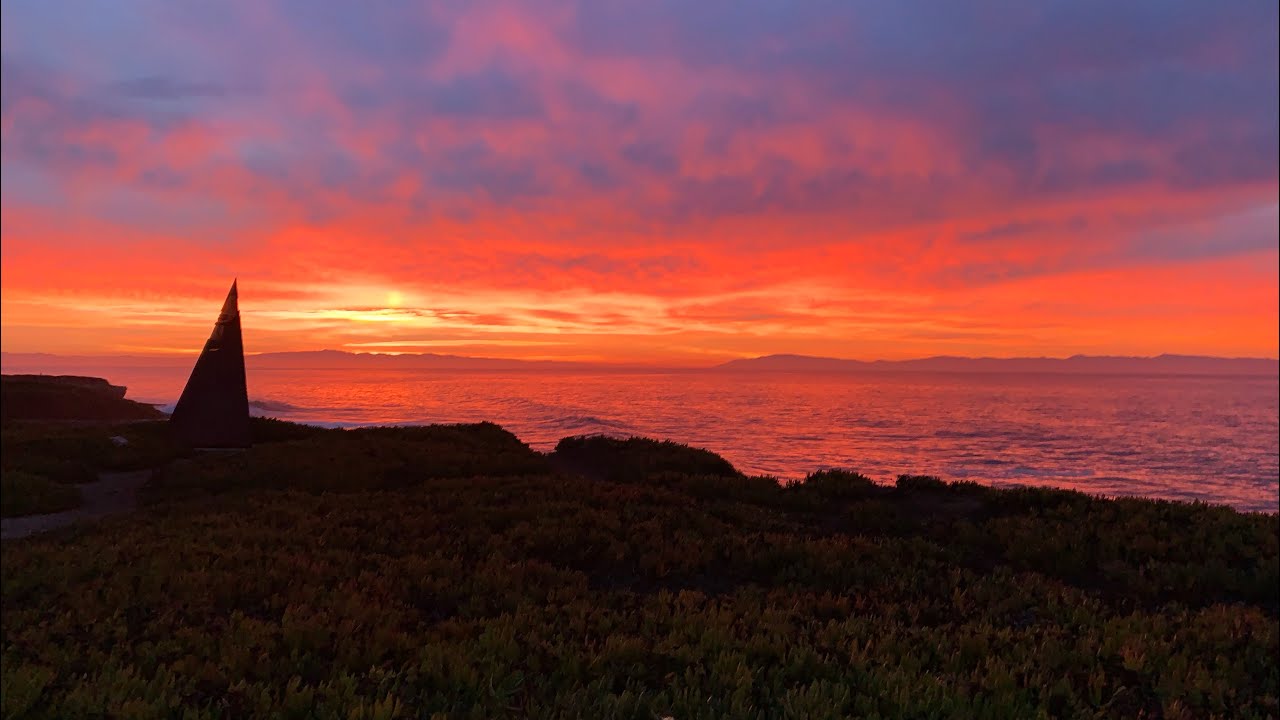 Fiery Sunrise in West Cliff - YouTube