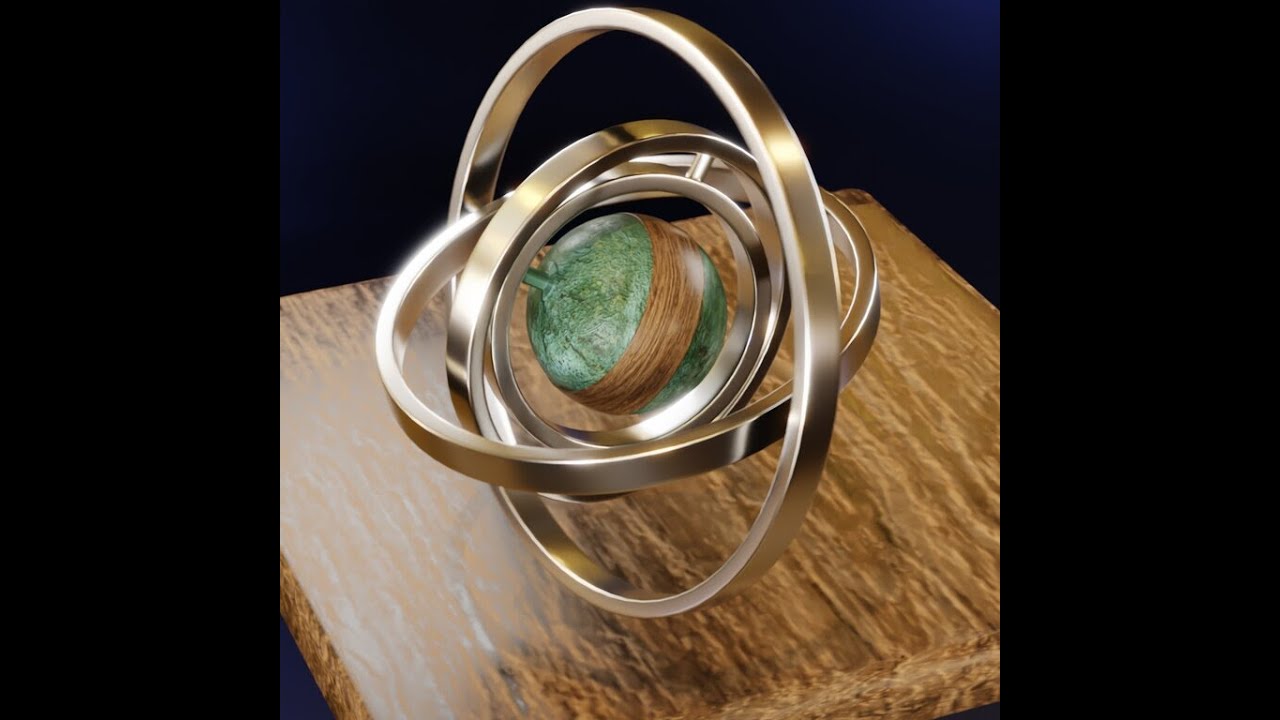 Satisfying looping animation- Spinning Rings - YouTube