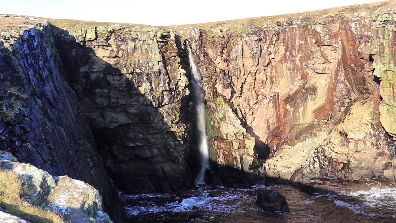 Shetland Waterfall (Selchie Gjo) - YouTube
