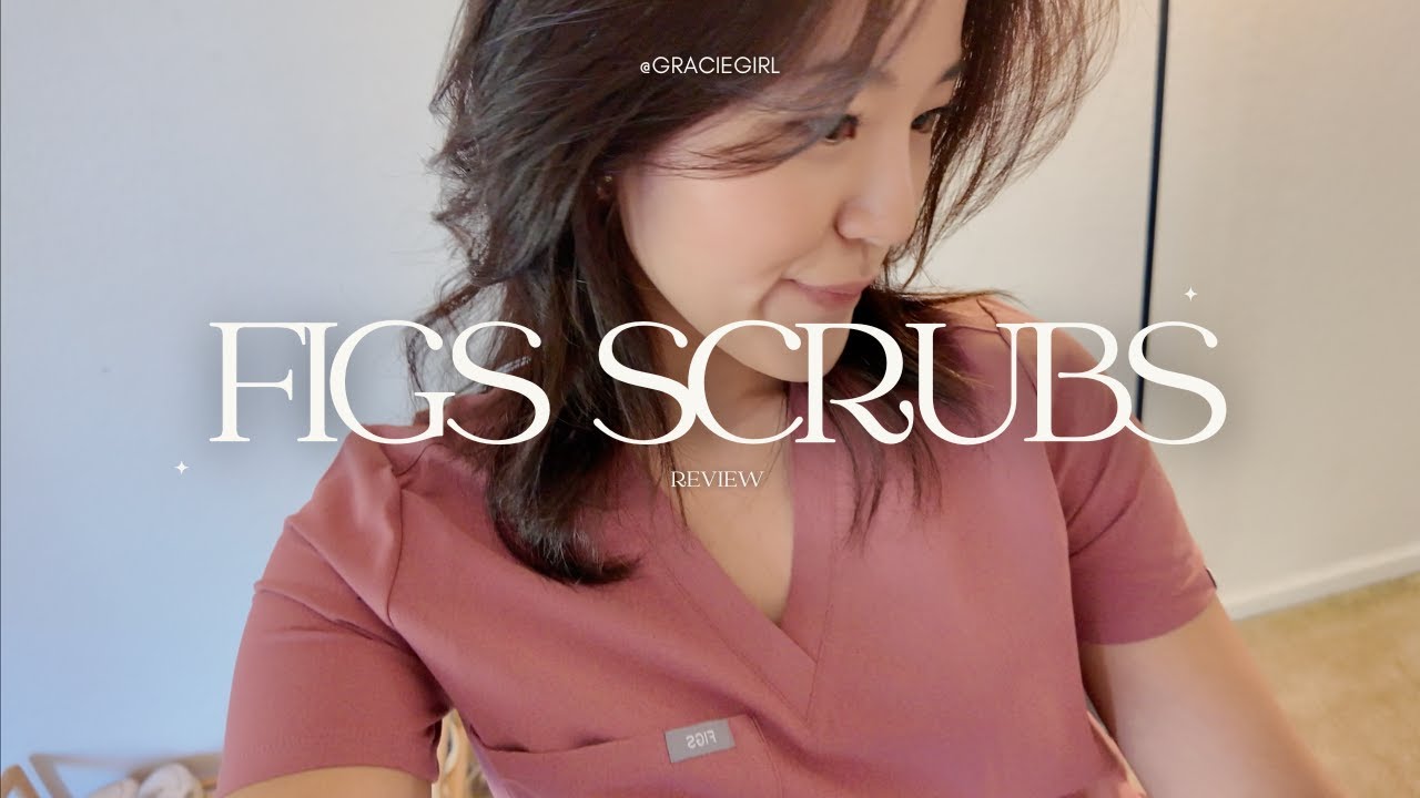 FIGS scrubs MAUVE color review by a nursing student- review, scrubs review - YouTube