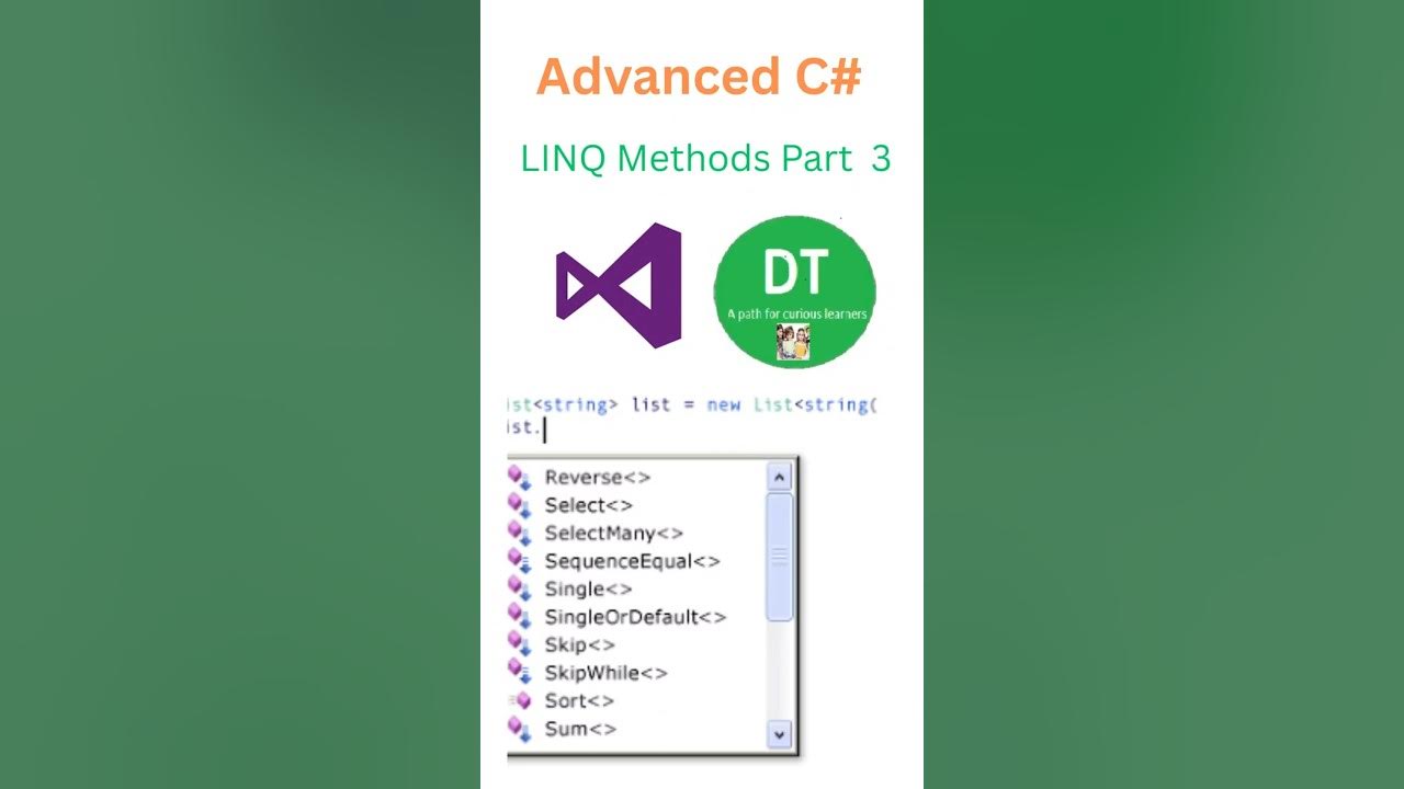 LINQ Methods Part3 - YouTube