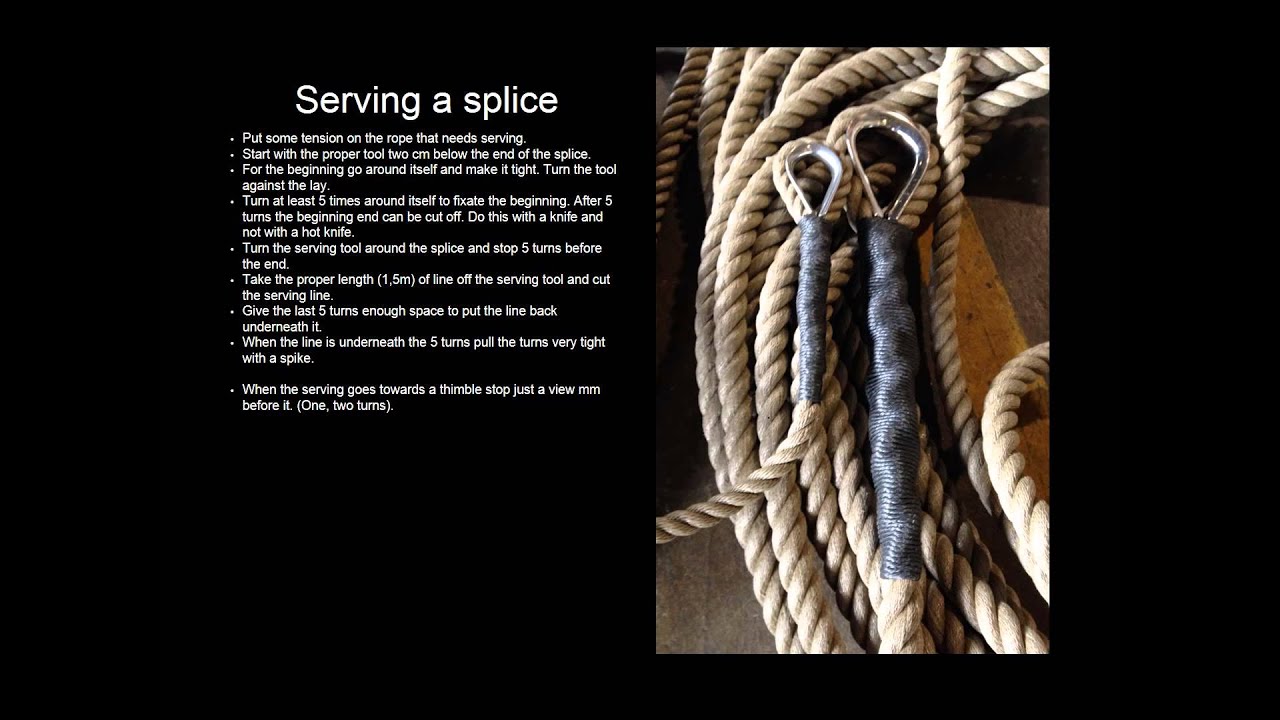 SAILMASTER Serving Traditional Rigging - YouTube