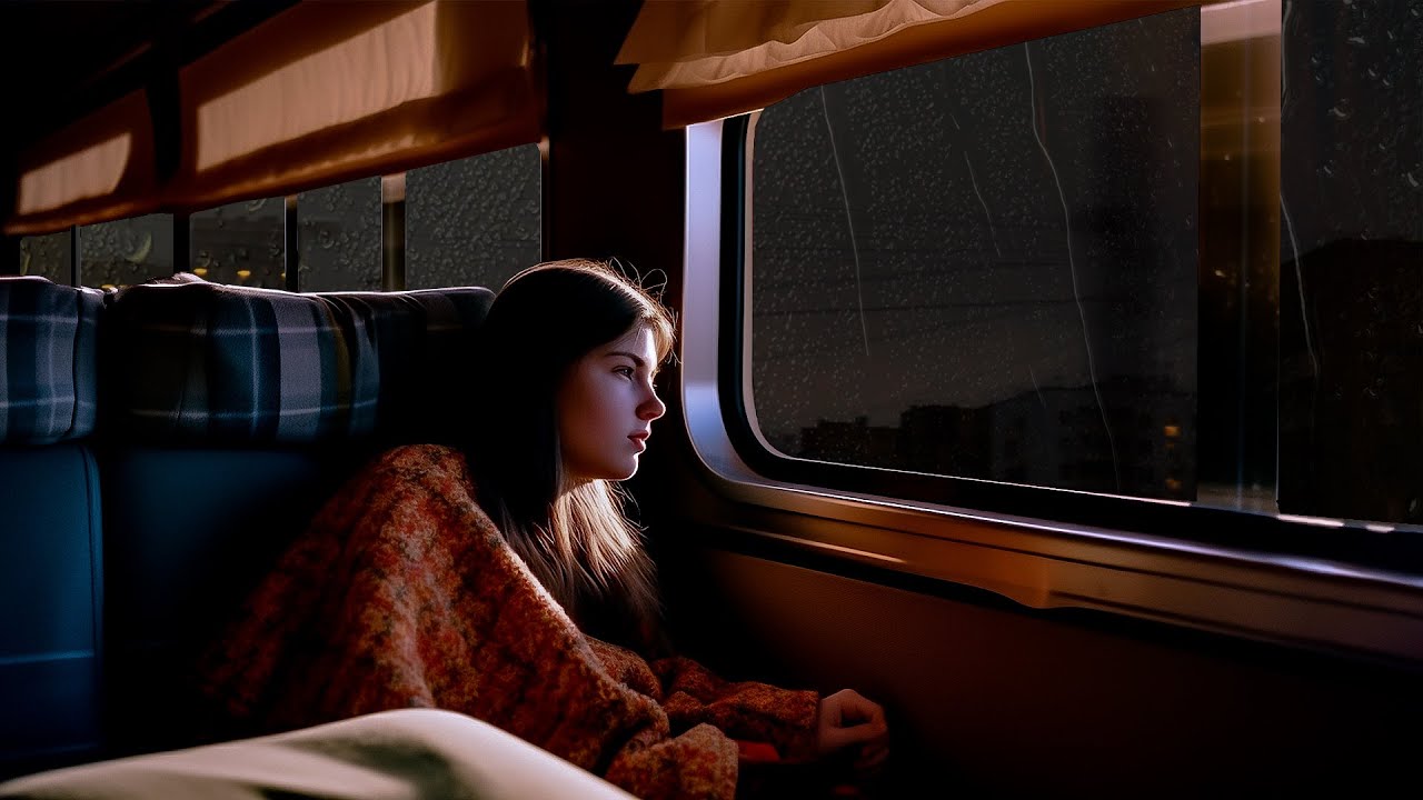 Sleep in Cozy train on a rainy night | Soothing sound | 10 HOURS - YouTube