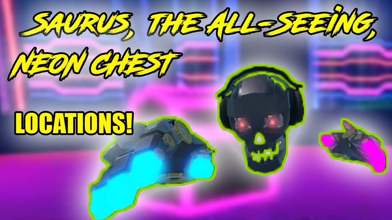 HOW TO FIND Saurus, the All-Seeing And Neon Chest! [Sword Burst 2 ...