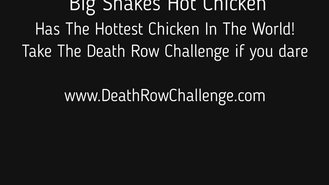 Death Row Chicken Challenge Fail! Hottest Chicken in The World - YouTube
