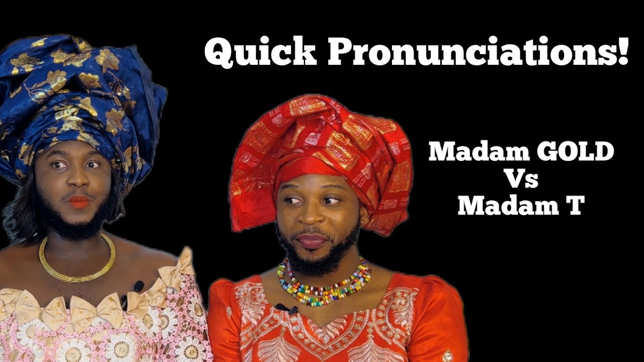 A battle of words - Quick pronunciations! | Madam Theresa | Madam Gold ...