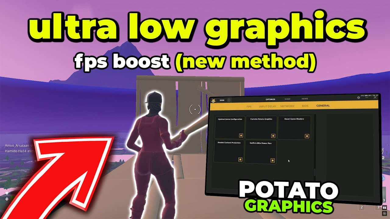 How I Installed Potato Graphics In Fortnite Chapter 6 - Ultra Low ...