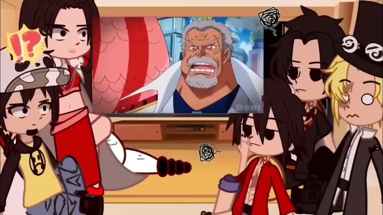 One piece react luffy gacha life - YouTube