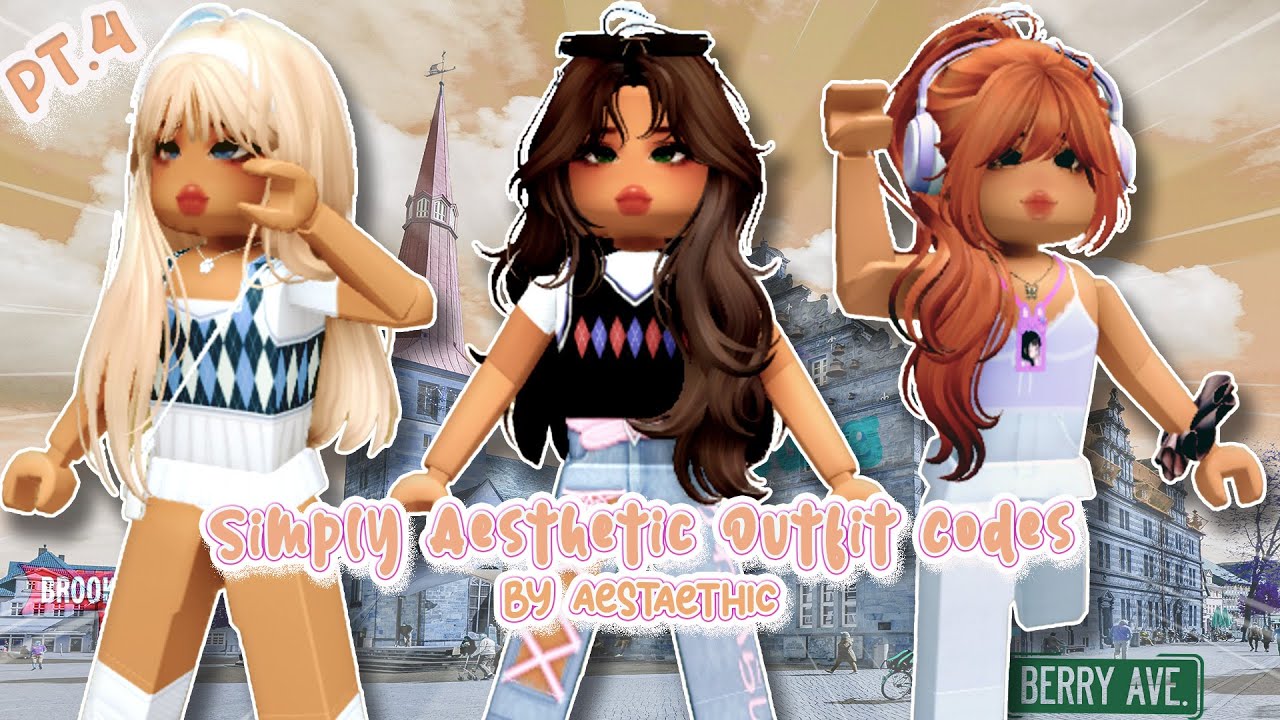 BERRY AVENUE Preppy Outfit Codes w/ Cold Blushy Face PT.4 💟💜 Bloxburg # ...