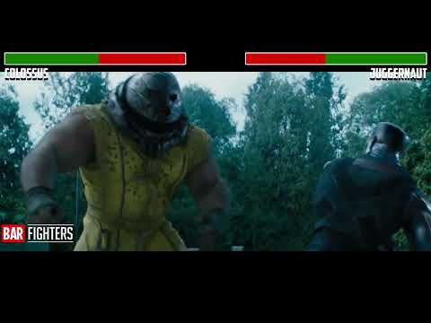Colossus vs. Juggernaut with healthbars