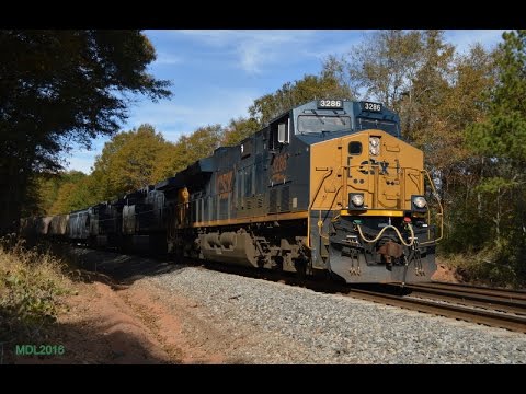 HD: CSX 3286 leads CSX K211-23 in Lineville, AL - YouTube