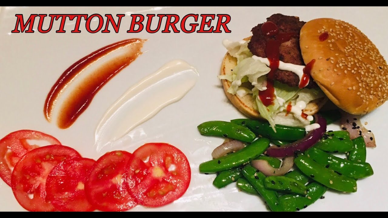 Mutton burger || mutton patties || cooking with aromas - YouTube