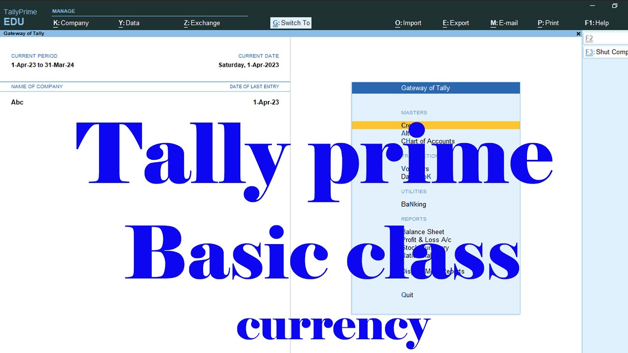 Multiple Currency In Tally Prime Tally Prime Multi Currency In Multiple Currency In Tally Prime Tally Prime Multi Currency In