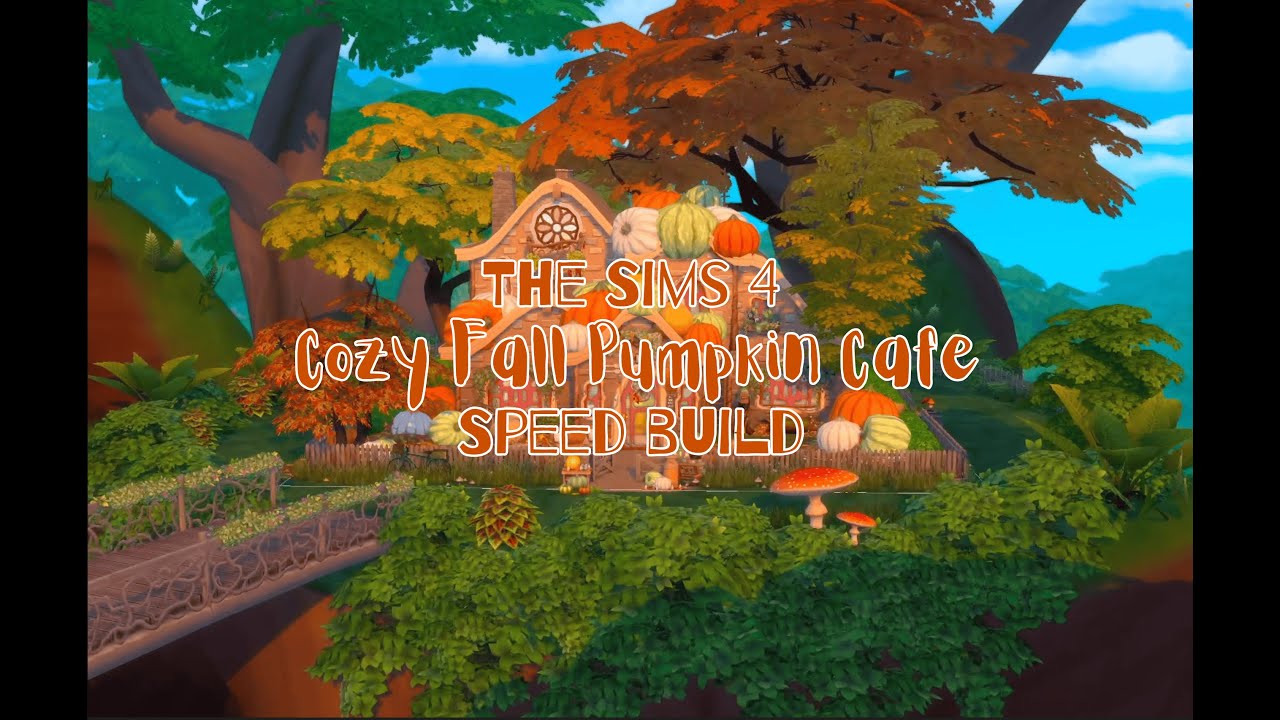 Cozy Fall Pumpkin Cafe Speedbuild - YouTube