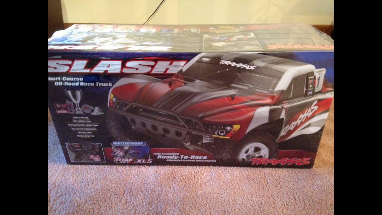 TRAXXAS SLASH 2wd unboxing and drag racing - YouTube
