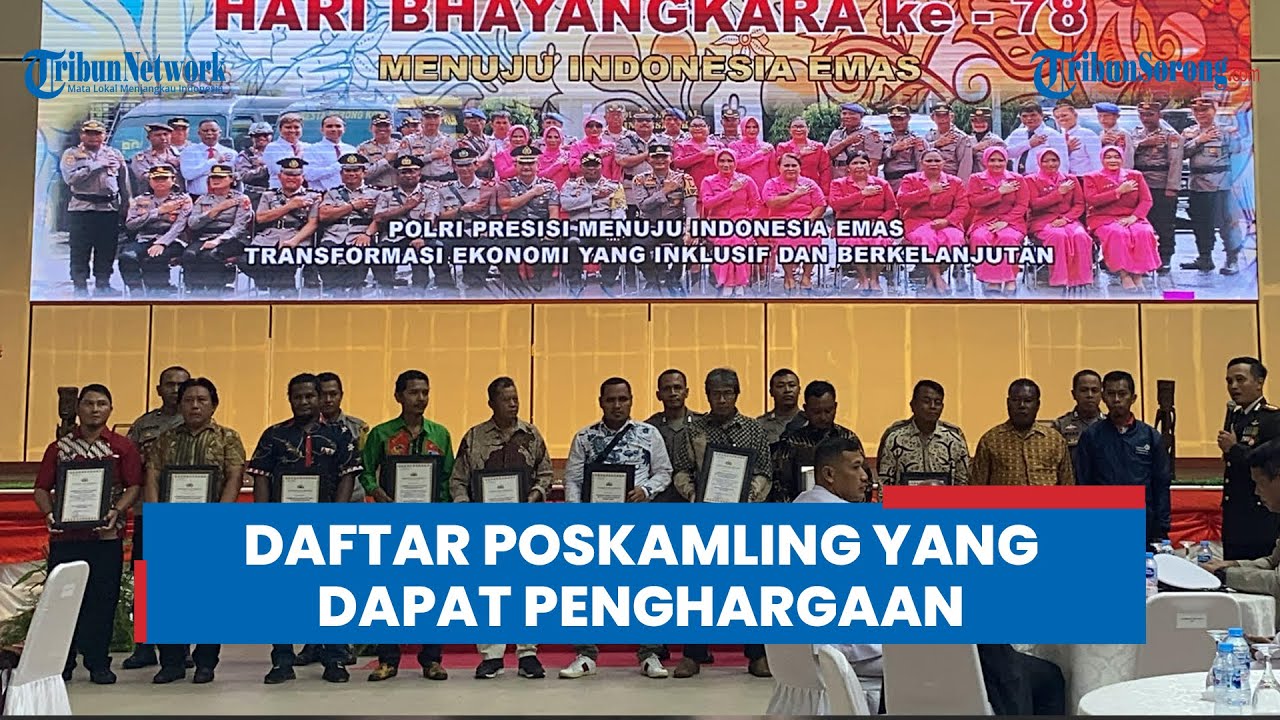 INI DAFTAR Poskamling yang Dapat Penghargaan dari Polresta Sorong Kota ...