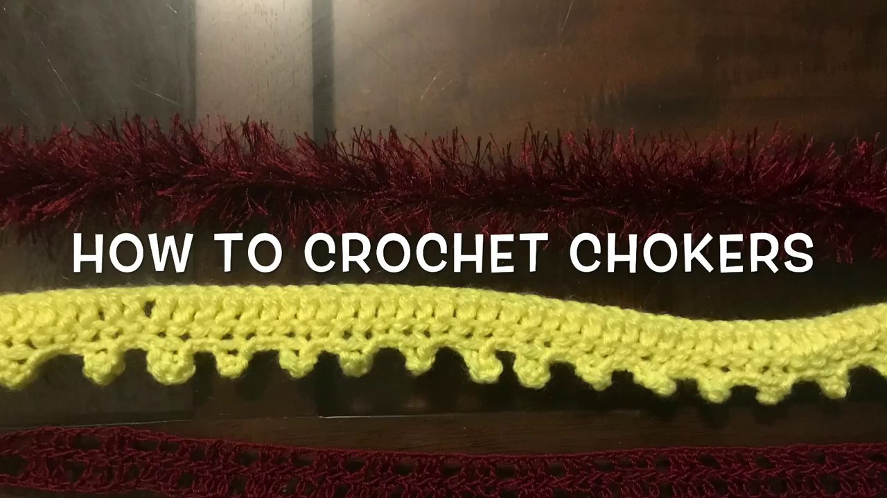 DIY HOW TO CROCHET CHOKERS (BEGINNER FRIENDLY) - YouTube