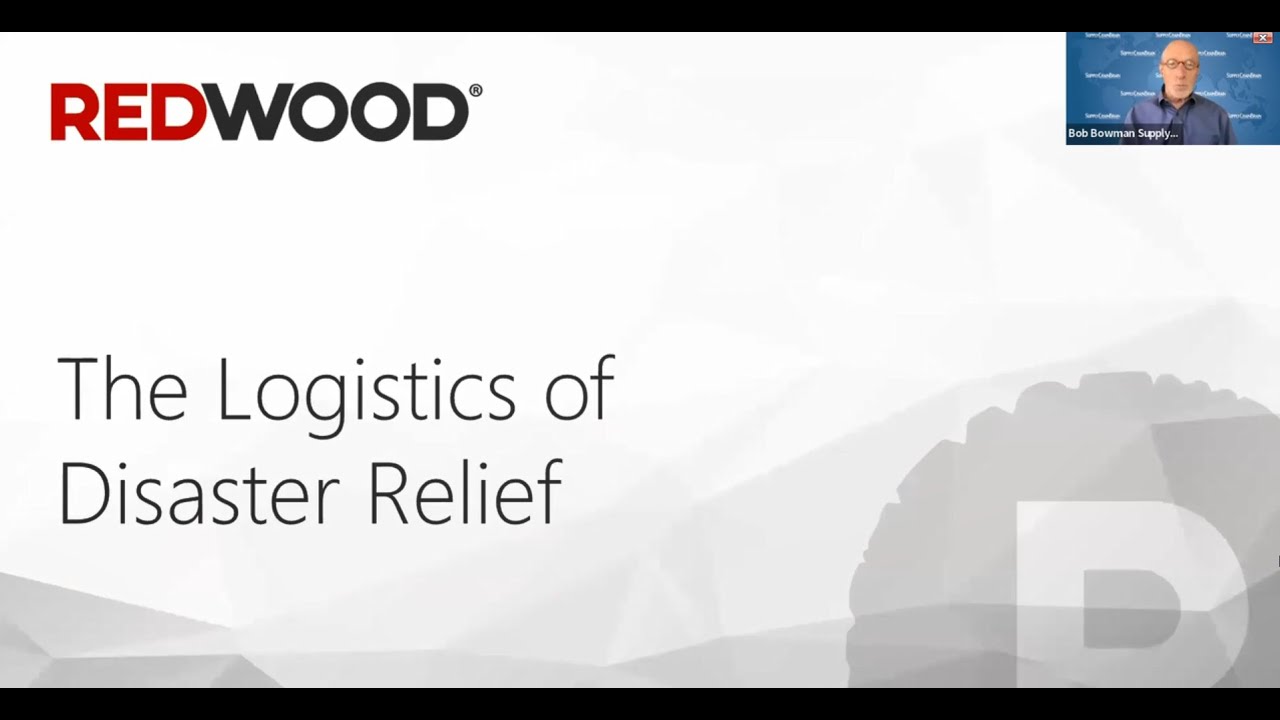 The Logistics of Disaster Relief Webinar - YouTube
