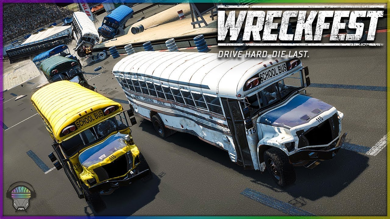 Figure 8 School Bus Race! | Wreckfest - YouTube