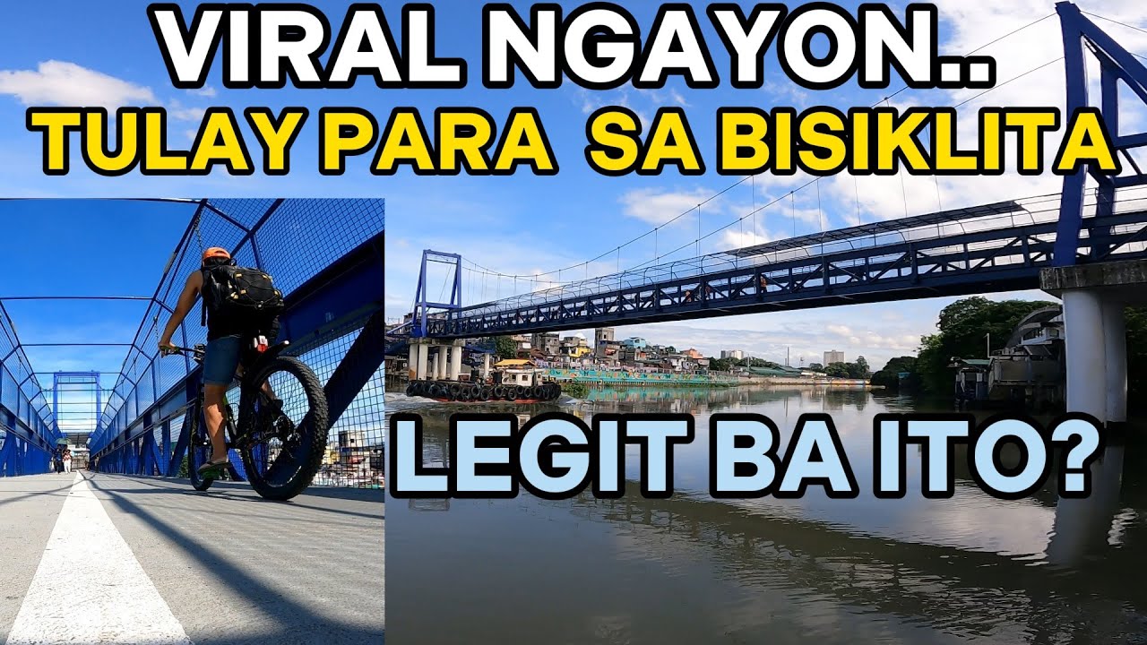 BRIDGE FOR BICYCLE AND PEDESTRIAN ONLY / Tulay pangarap Footbridge Sta ...