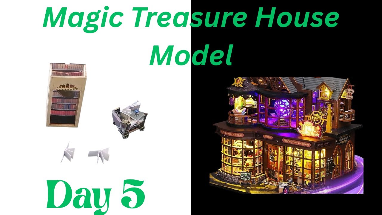 Day 5 - Magic Treasure House Model Build - Miniature Cart, Magic ...