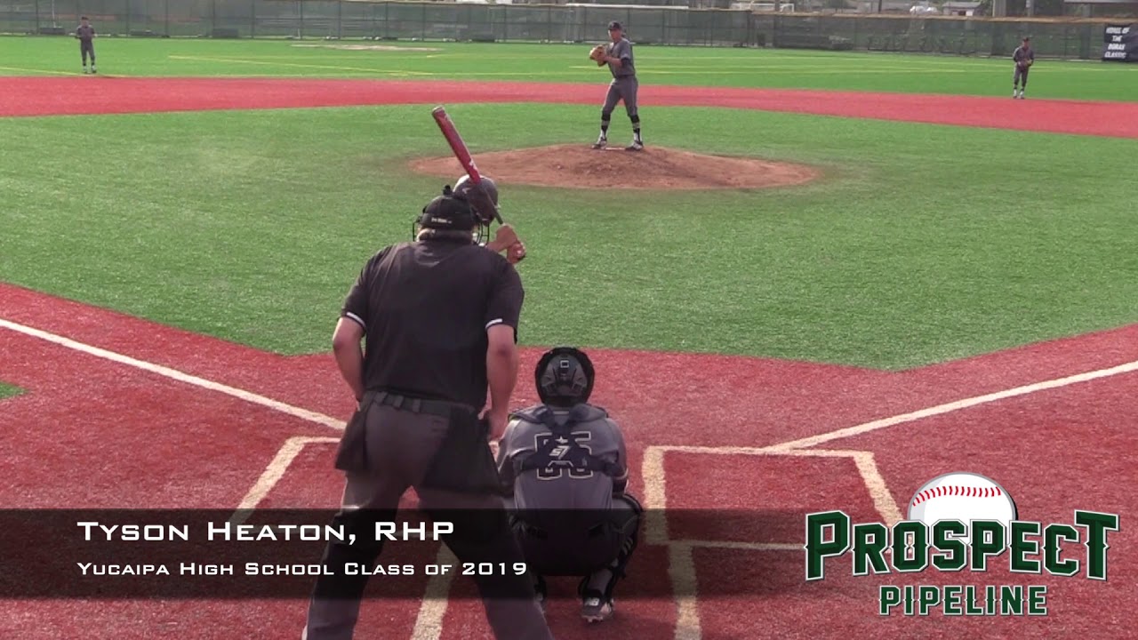 Tyson Heaton Prospect Video, RHP,Yucaipa High School Class of 2019 ...