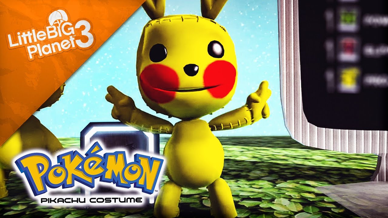 LittleBigPlanet 3 - Pokemon Pikachu Costume - YouTube