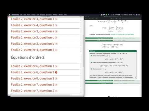 Exemples d'équations différentielles d'ordre 2 - YouTube