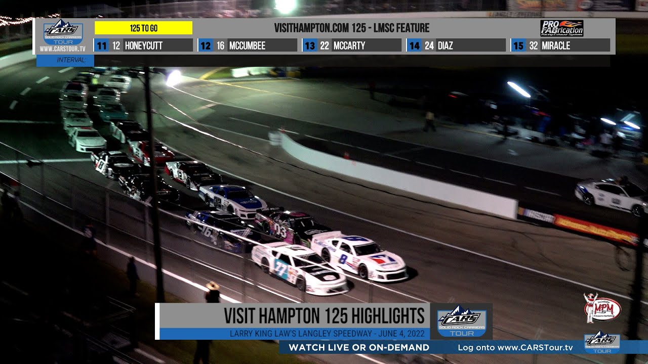 REWIND: Visit Hampton 125 - CARS Late Model Stock Tour - Langley ...