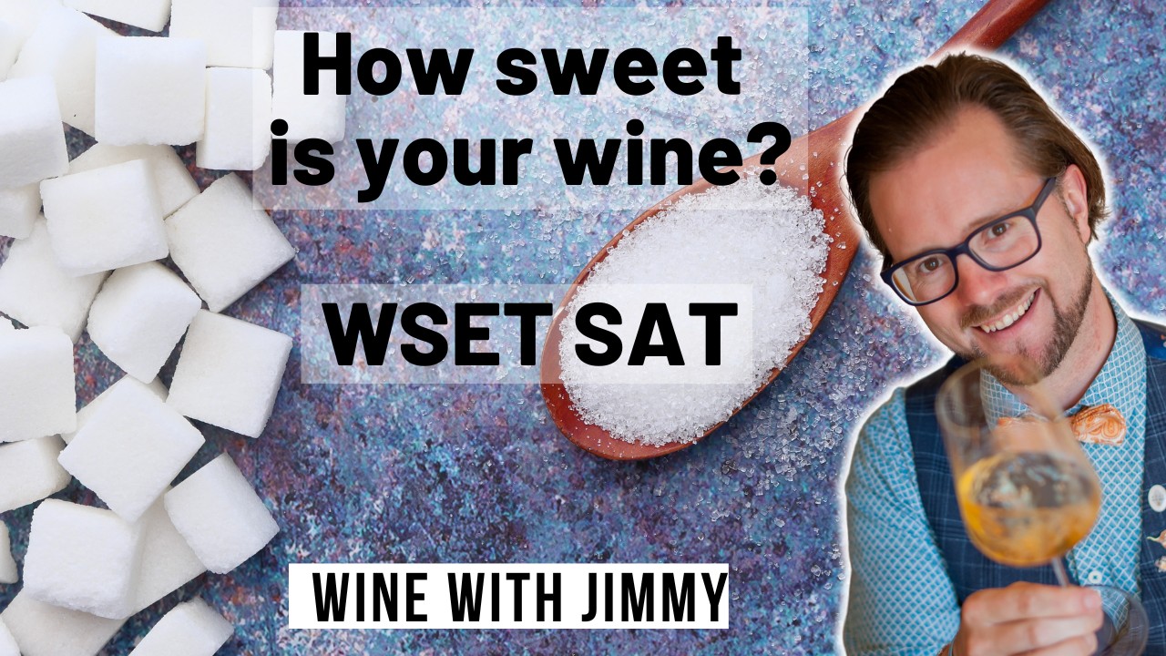 How to Gauge the sweetness level in wine for WSET Level 3 SAT - YouTube