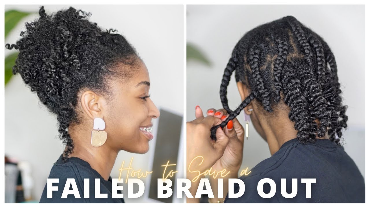 Failed Braid Out Styles | How to Save a Failed Braid Out - YouTube