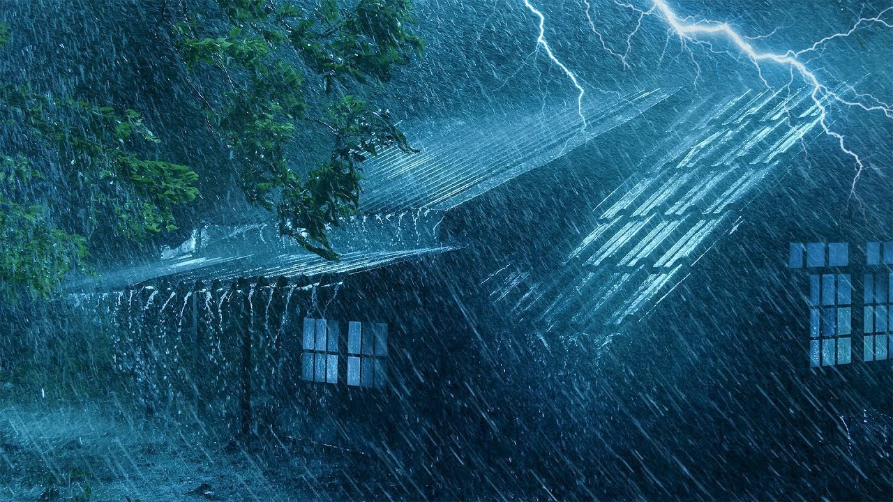 Heavy Rain Strong Winds and Thunderstorms|Strong Wind Storm Rain To ...