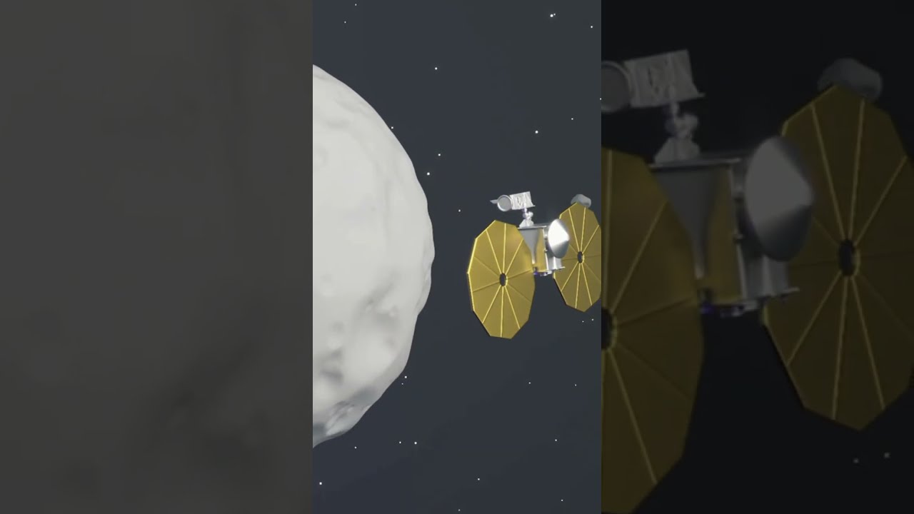 😱Polymele Asteroid With Moon #shorts #asteroidpolymele - YouTube