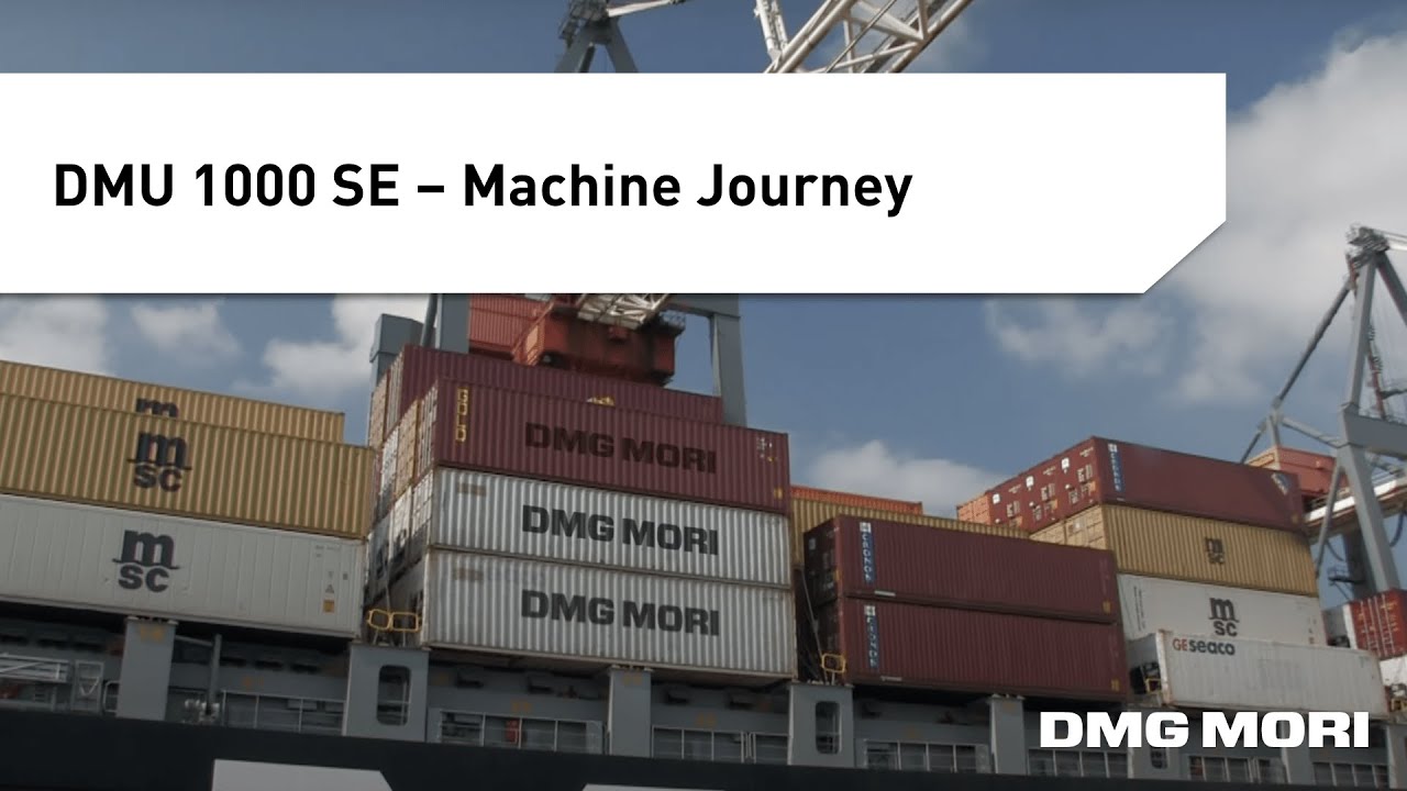 Large CNC Machine Transport of the DMU 1000 SE to Japan - YouTube