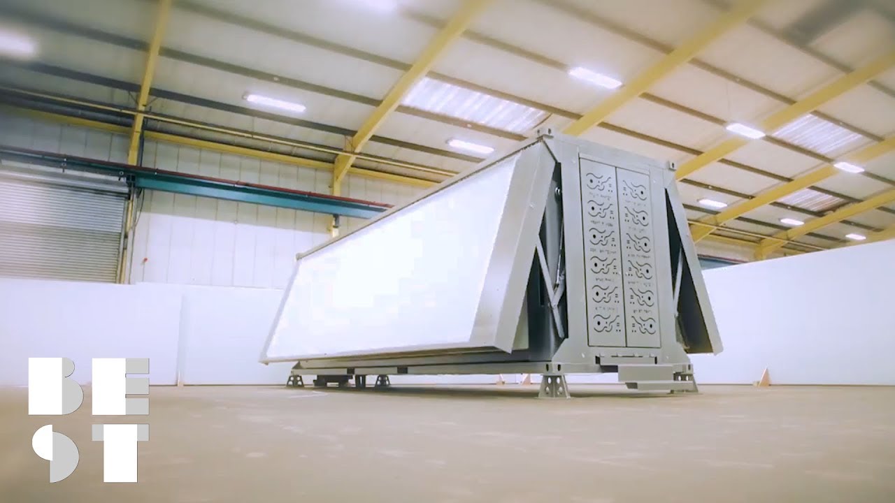 Ten Fold's Foldable House Build Themselves | Best Products - YouTube