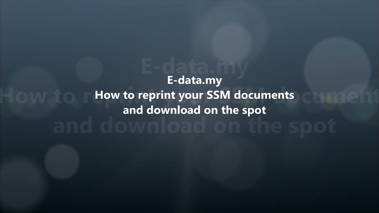 SSM Reprint | Mydata SSM | Reprint SSM Douments Online | e-Data.my ...