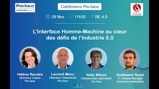 Conférence BE 4.0 - L’Interface Homme Machine au cœur des défis de l’industrie 5.0