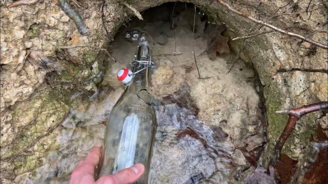 Fresh spring water in the Appalachian mountains - YouTube