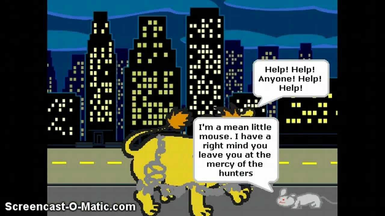 The Lion and the Mouse (Scratch Cartoon) - YouTube