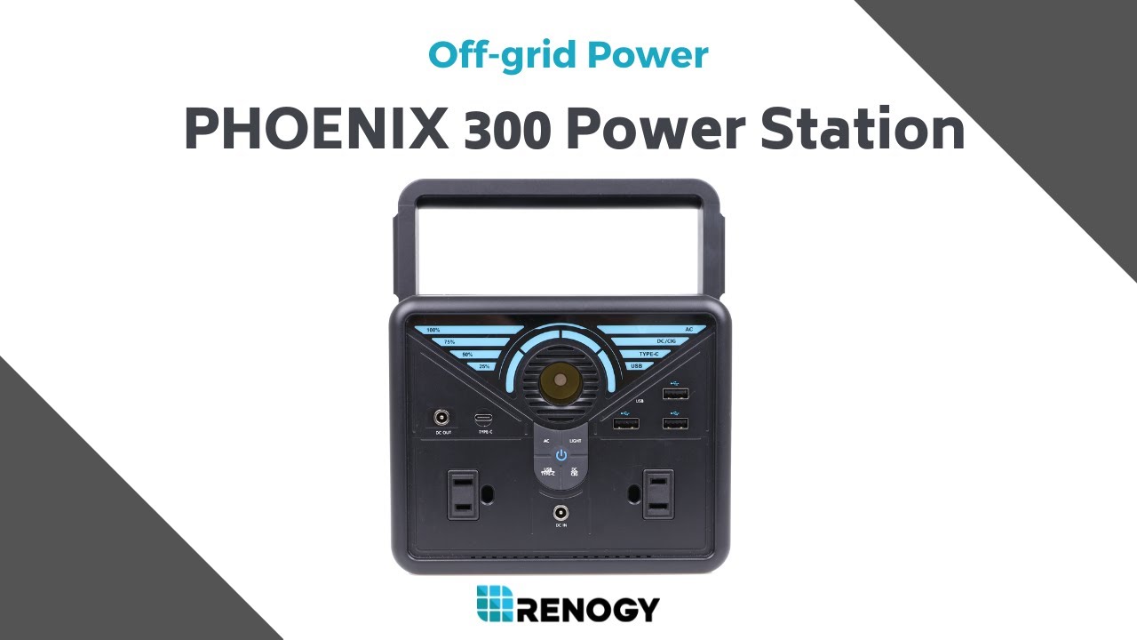 Renogy PHOENIX 300 Power Station - YouTube