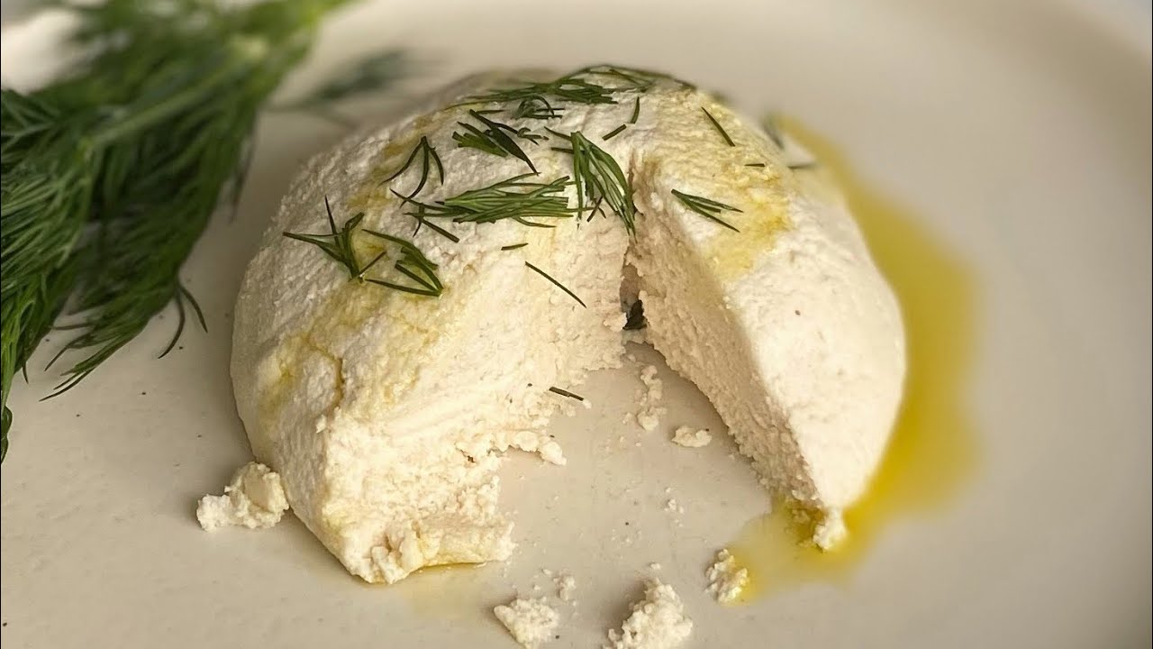 Branza ricotta vegana - YouTube