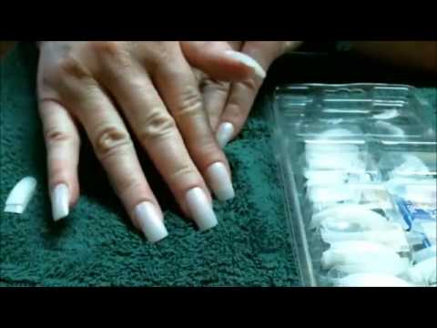 From Tips Back To Full Well Artificial Nails - YouTube