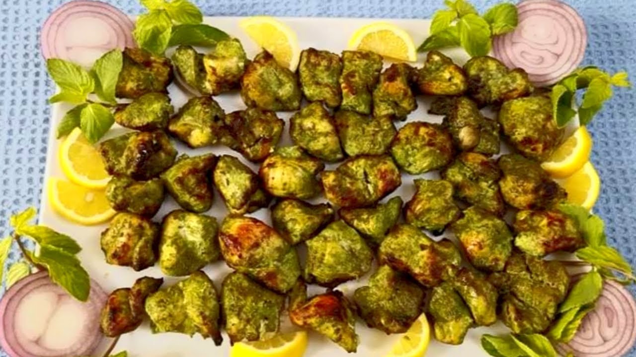 Chicken Green tikka Recipe || Chicken Hariyali Tikka || Chicken Kebab ...