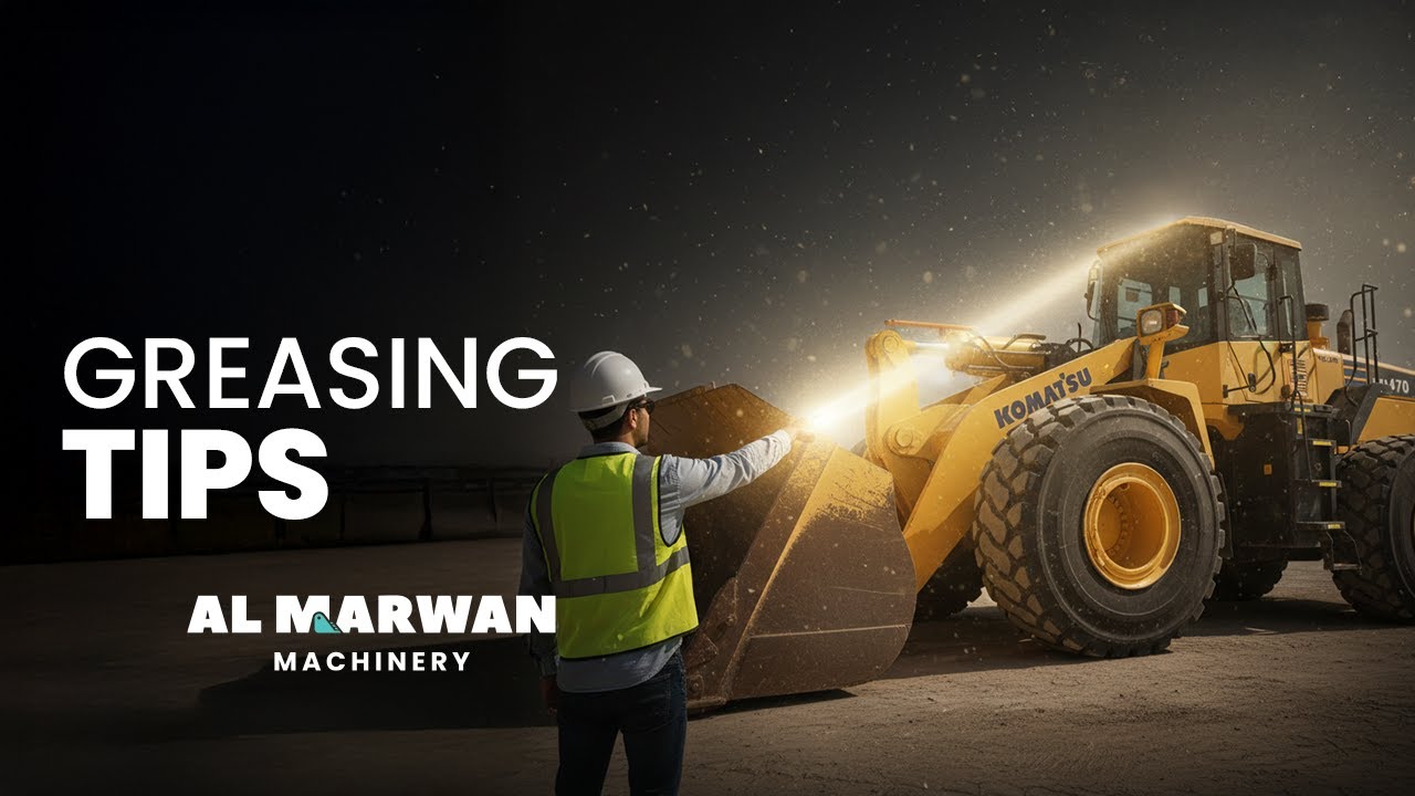 How to Grease Heavy Equipment | Al Marwan Machinery #1 - YouTube