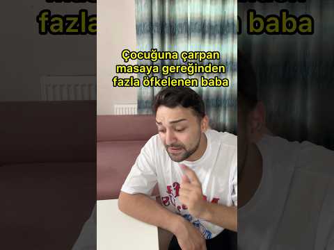 ÇOCUĞUNA ÇARPAN MASAYI DÖVEN BABA #shorts