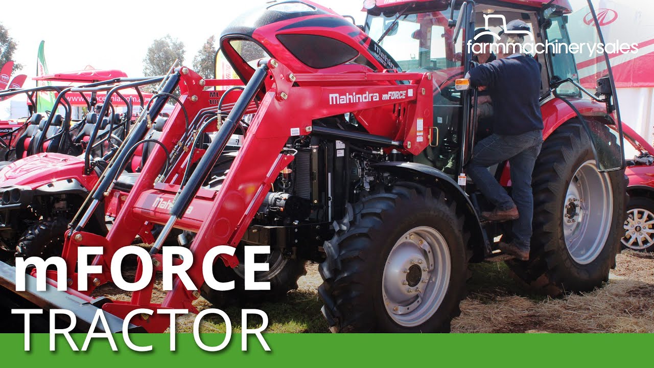Mahindra debuts mForce flagship tractor - Elmore 2016 - YouTube