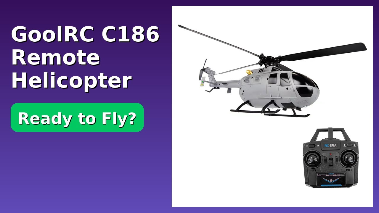 REVIEW (2026): GoolRC C186 Remote Helicopter. ESSENTIAL details. - YouTube